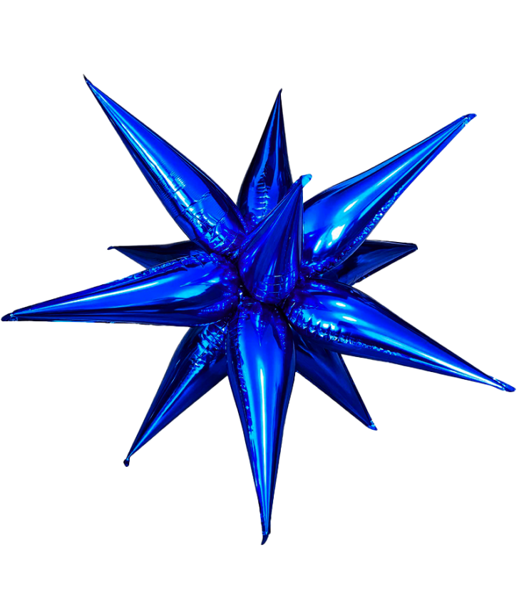 Globo Estrella 3D Azul